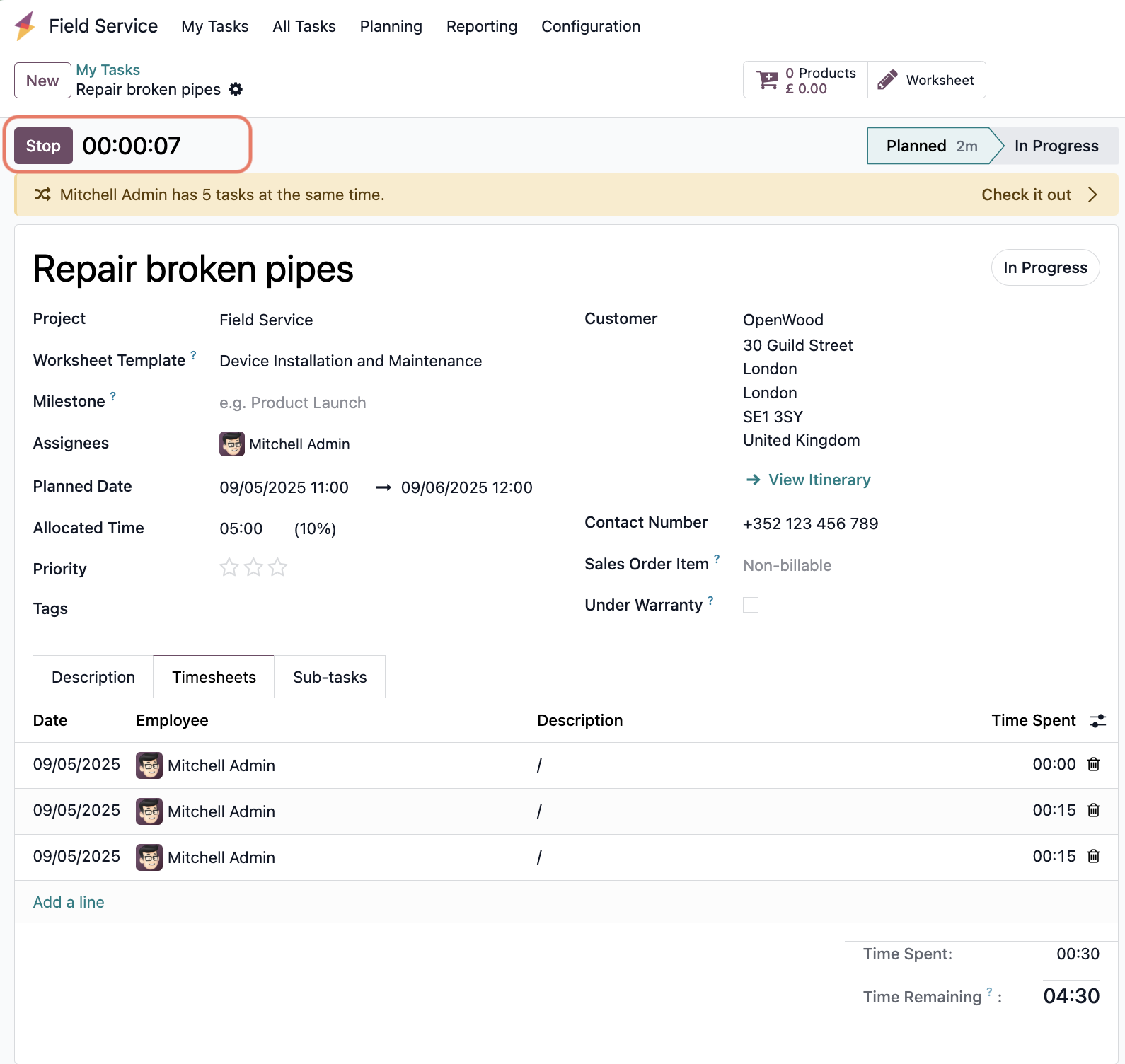Odoo Timesheets 2025 | Complete guide to digital time tracking